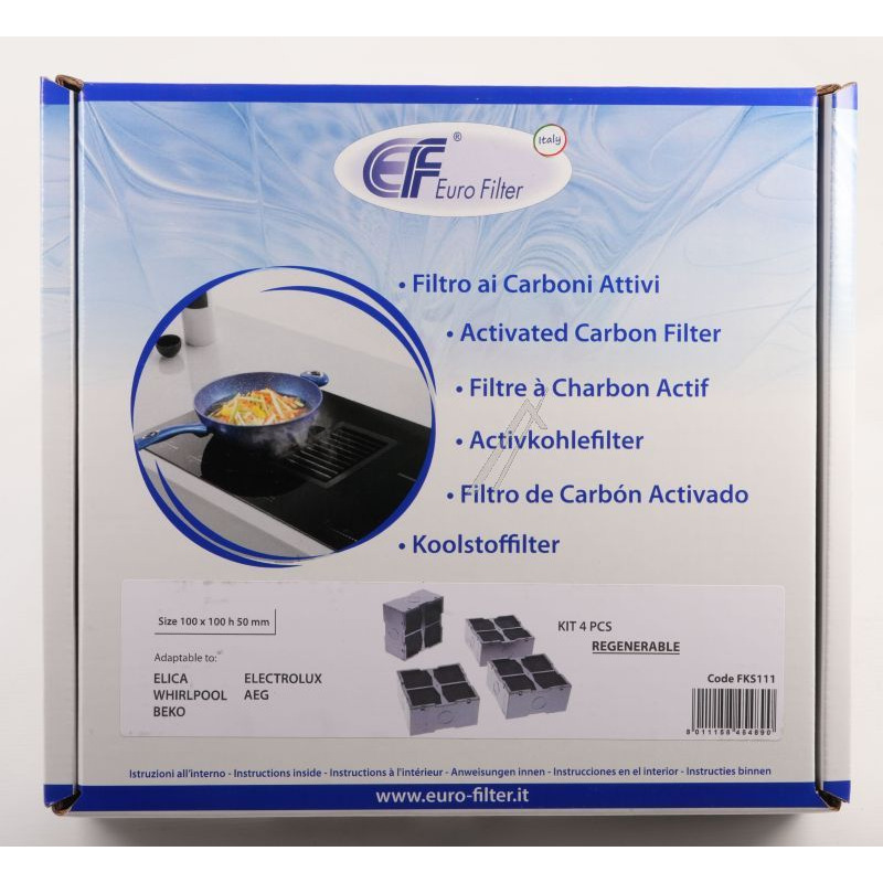 Koolstoffilter voor kookplaat van AEG, Elica - Eurofilter FKS111 ACTIEF ...