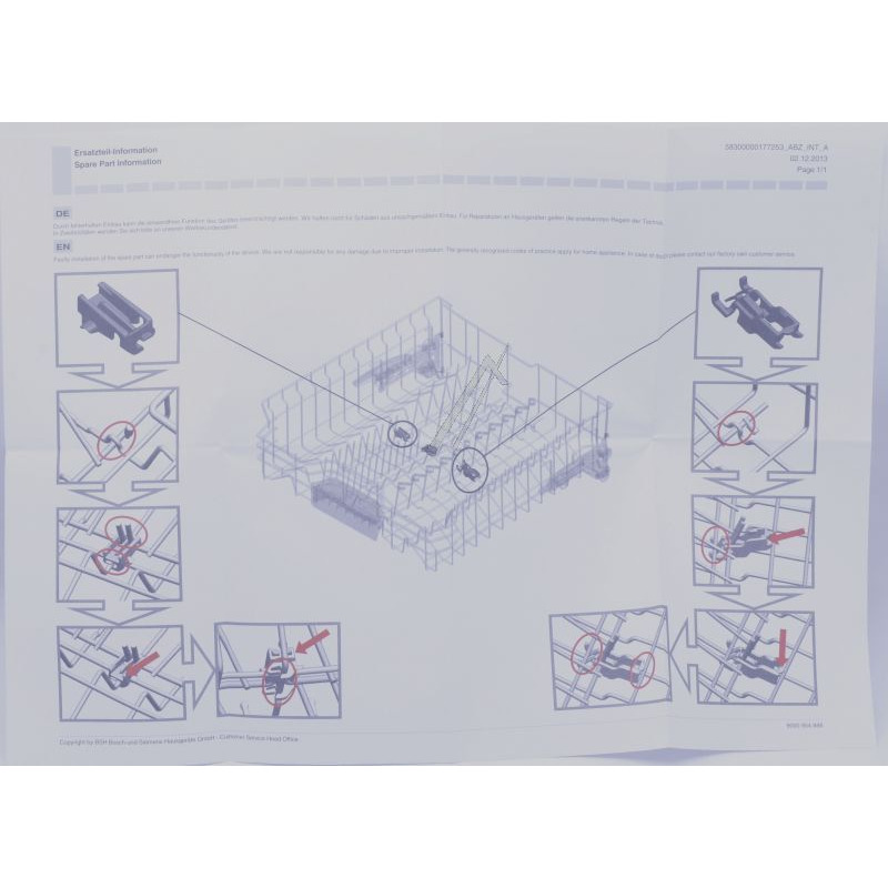 Bosch Siemens 00611474 Halterung Geschirrspüler – FixPart