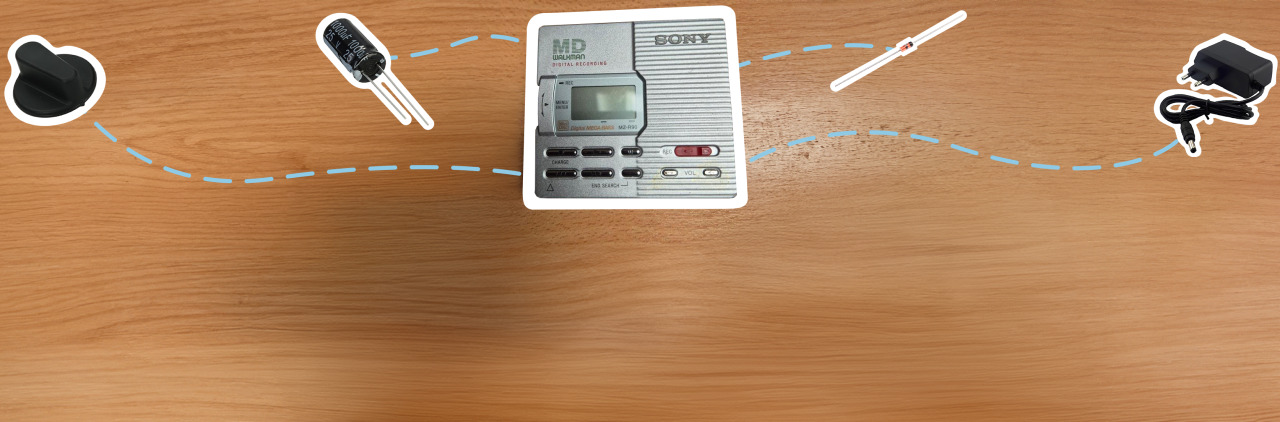 Minidisc player/recorder (portable) spare parts – FixPart